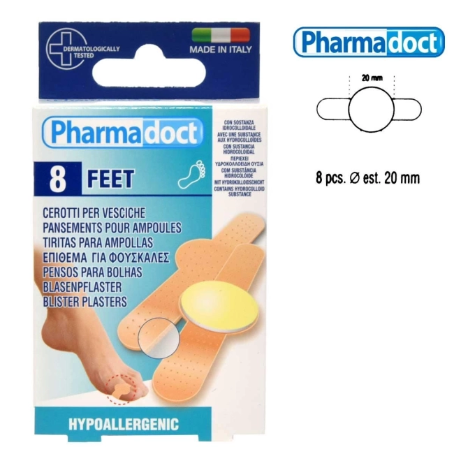 Pharmadoct Хидроколоидни пластири с пяна 8 броя - Продукти | Usmivka.bg