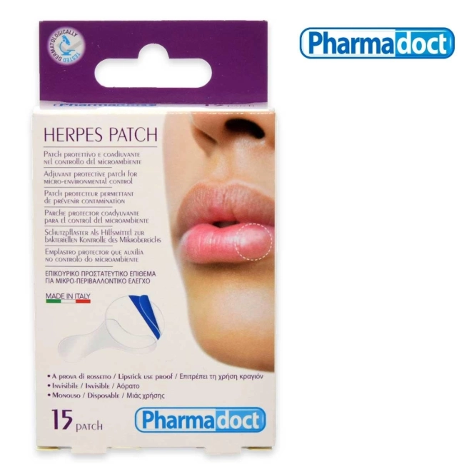 Pharmadoct Пластир за лечение на херпеси 15 бр - Продукти | Usmivka.bg